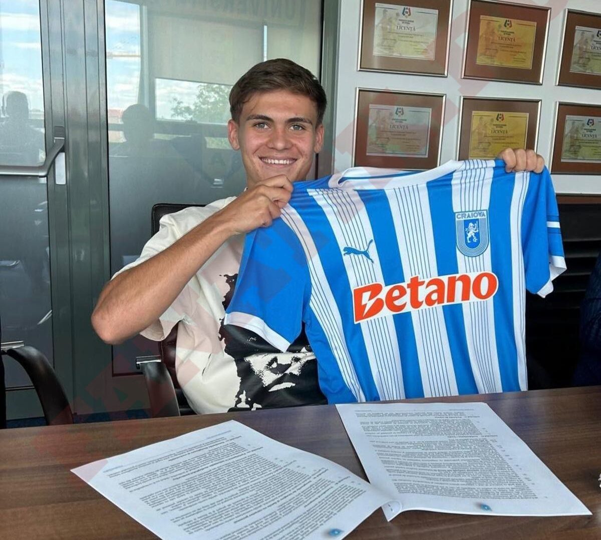 Noul jucător al Universității Craiova și-a setat obiective importante ...